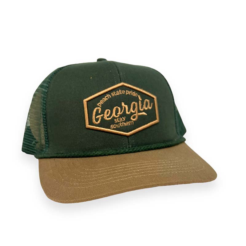 Georgia Script Patch Mesh Back Trucker Hat | High Pines Outfitters
