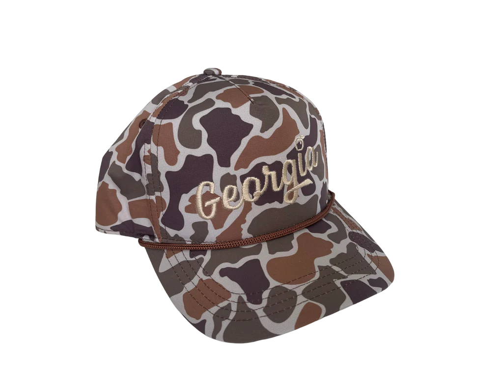 Georgia Script Old School Performance Camo Hat | High Pines Outfitters