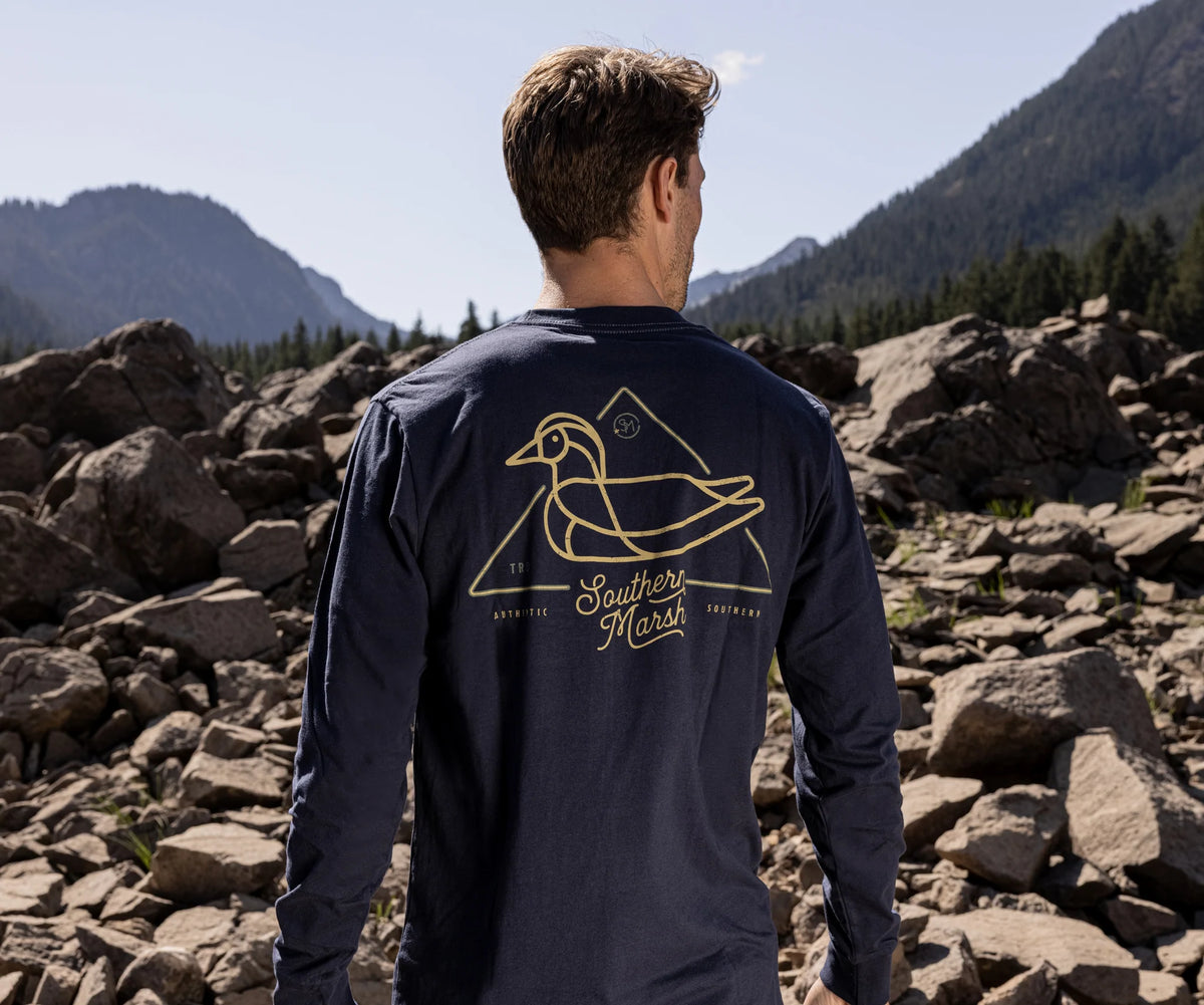 Long Sleeve- Warning Duck Tee | High Pines Outfitters